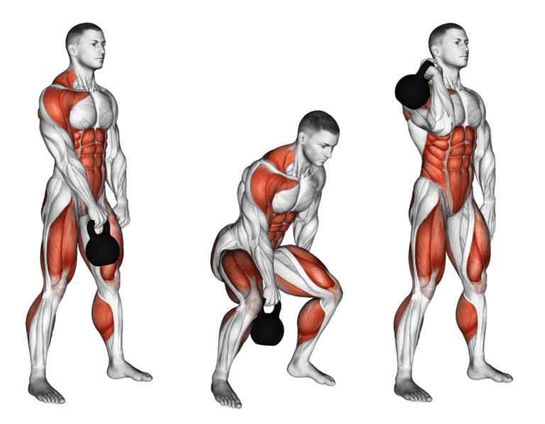 Técnica del kettlebell clean: 1 Progresión en el interior