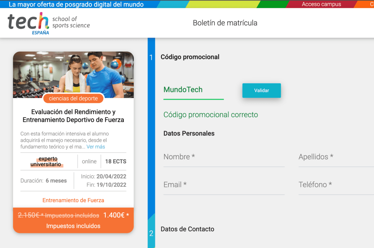 Cupón descuento TechTitute: «MundoTech» 35% descuento