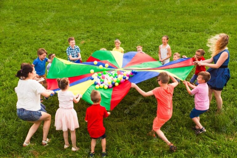 10 Parachute Games in Physical Education