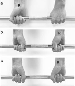 2 Tipos de agarre: prono y supino
